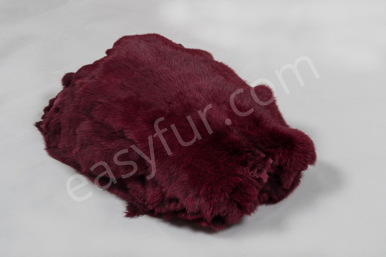 Rabbit skins - sheared and long-haired rabbits in various colors