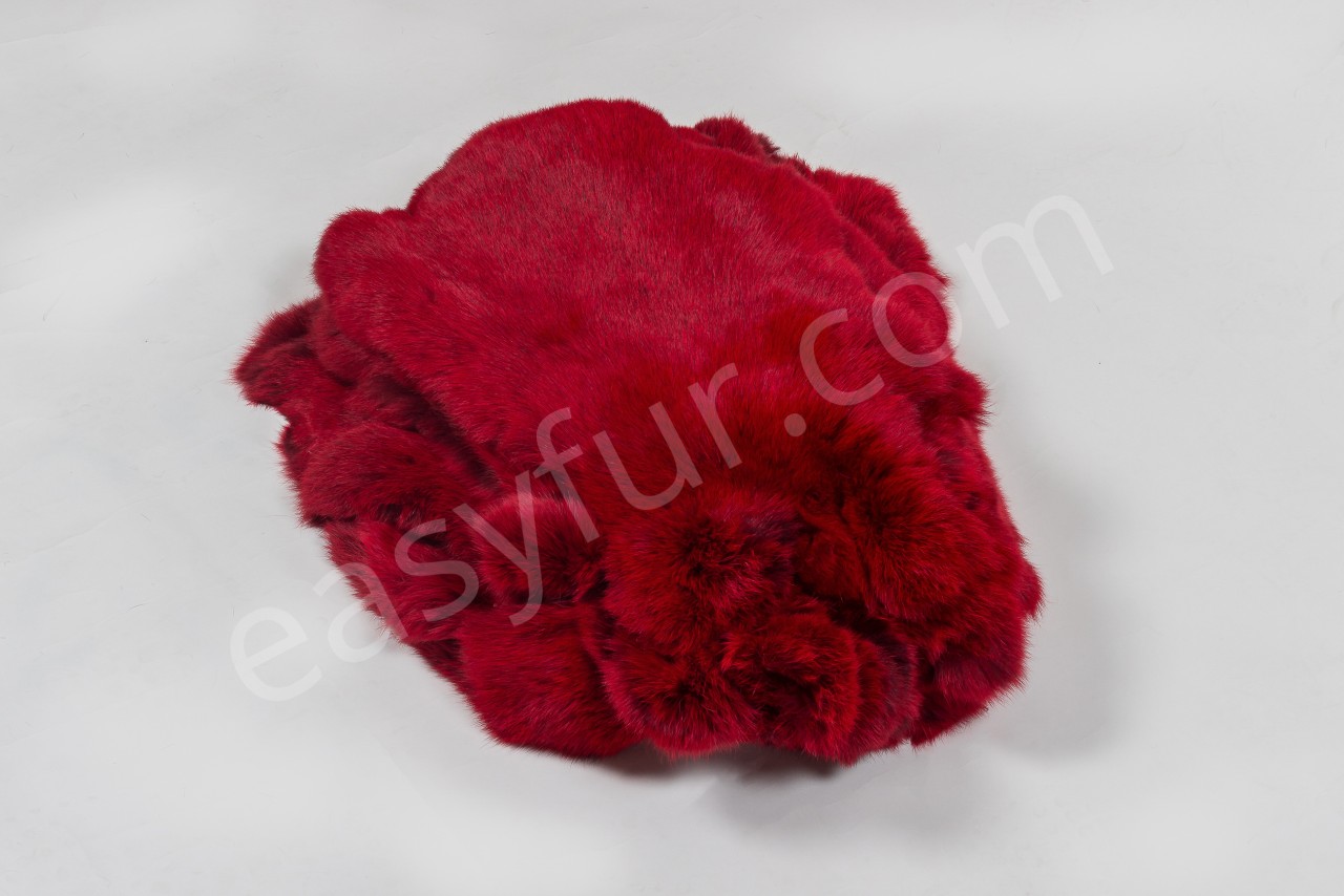 Rabbit skins - sheared and long-haired rabbits in various colors