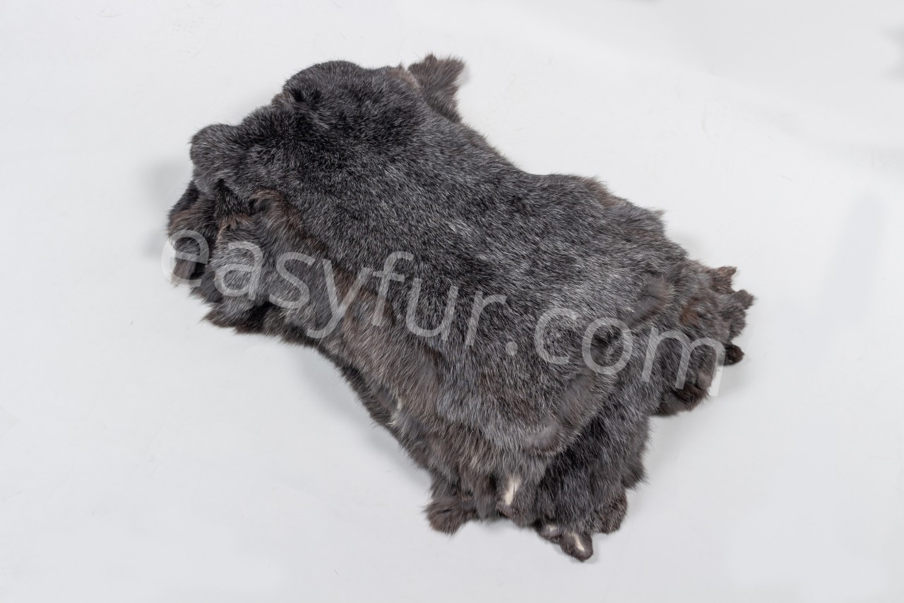 Rabbit skins - sheared and long-haired rabbits in various colors